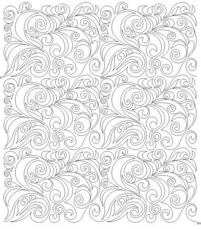 Feathers and Swirls – QUILTING BY DAVID